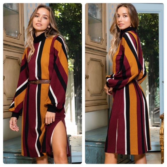 A Girl Thing | Dresses | One Large Left Pretty Vertical Stripe Dress ...